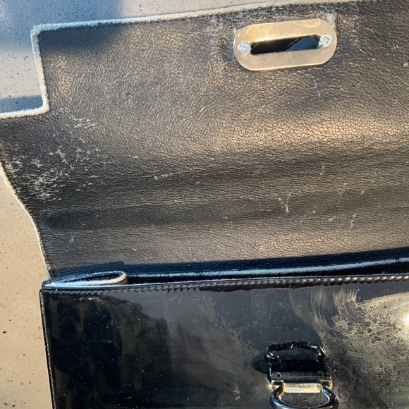 Furla | Bags | Vintage Furla Patent Leather Flip Lock Bag | Poshmark